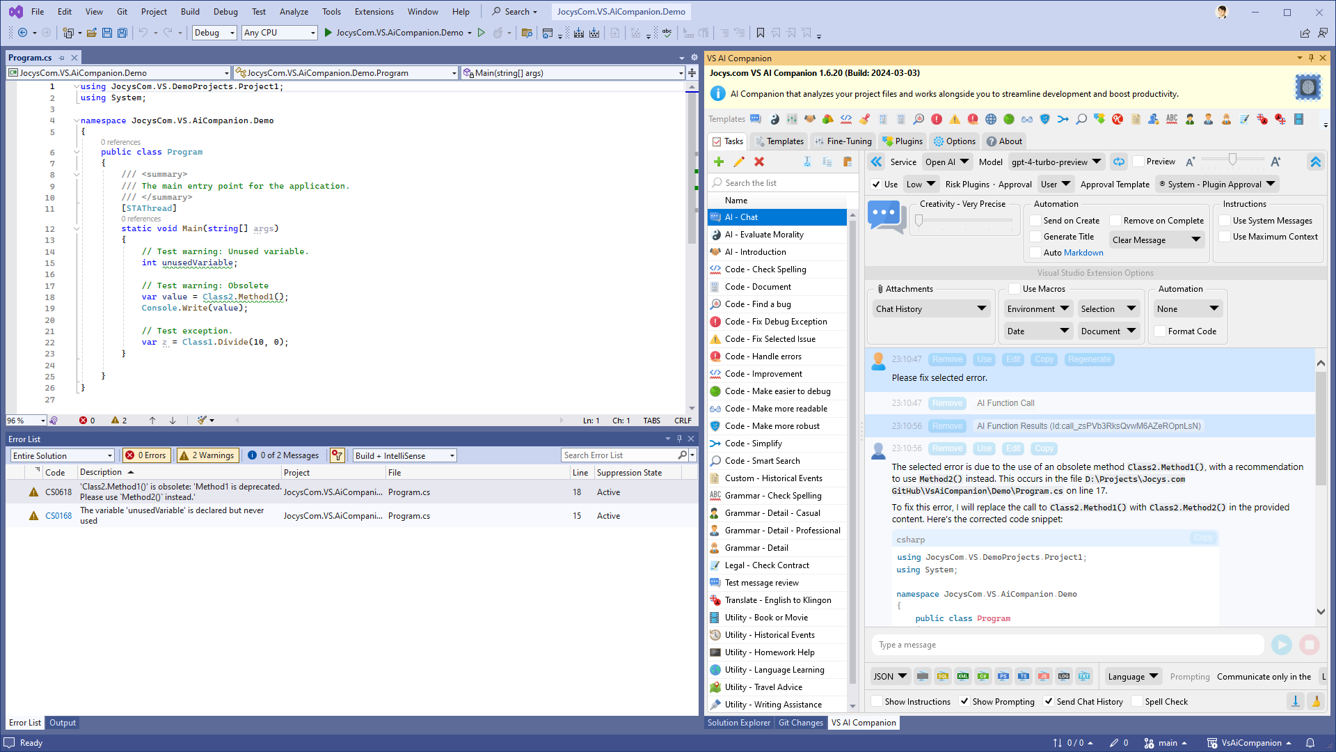 VS AI Companion - Visual Studio Marketplace