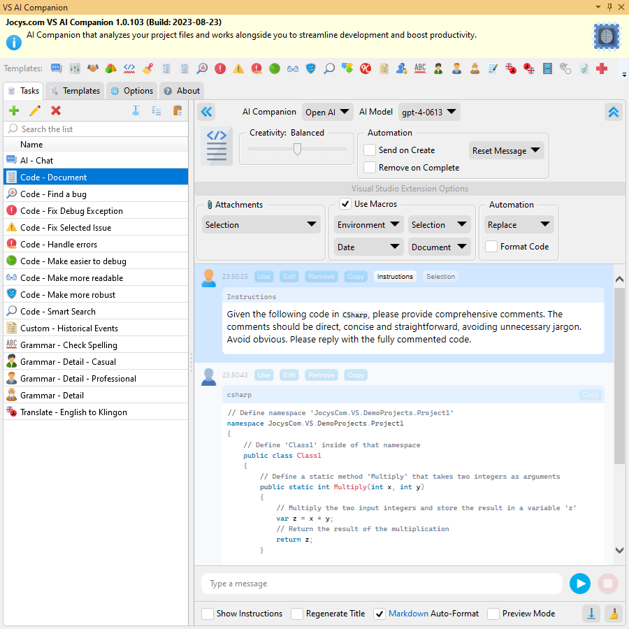 VS AI Companion - Visual Studio Marketplace