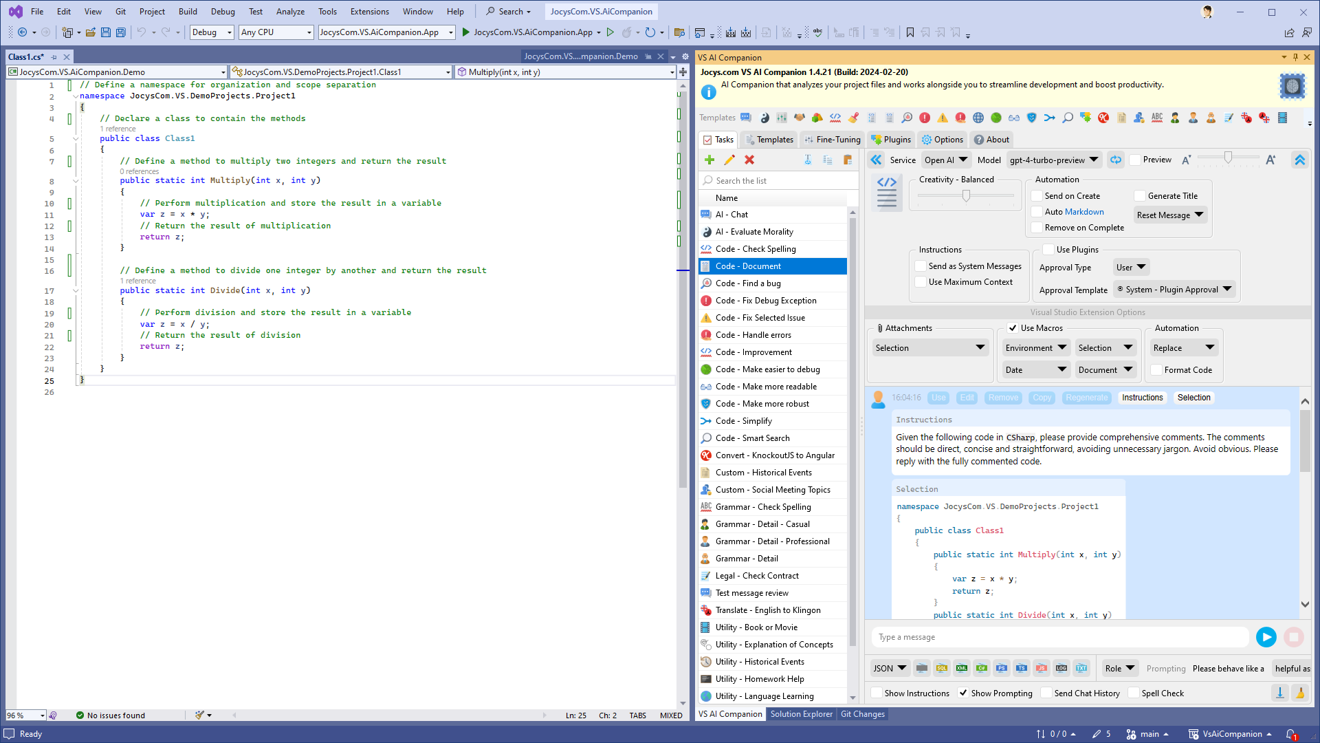 VS AI Companion - Visual Studio Marketplace